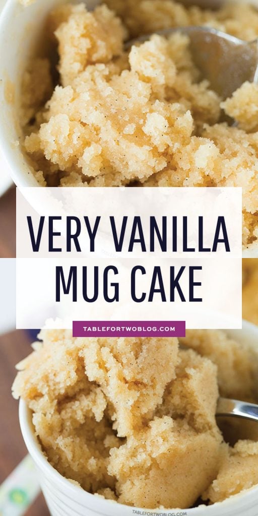 The Moistest Very Vanilla Mug Cake - Single-Serving Vanilla Mug Cake Recipe