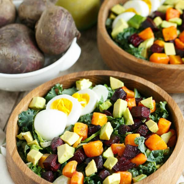 Roasted Root Vegetable Salad with Dijon Shallot Dressing | Table for ...