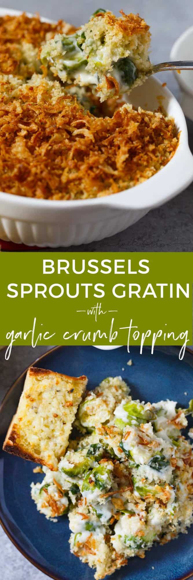 Roasted Brussels Sprouts Gratin