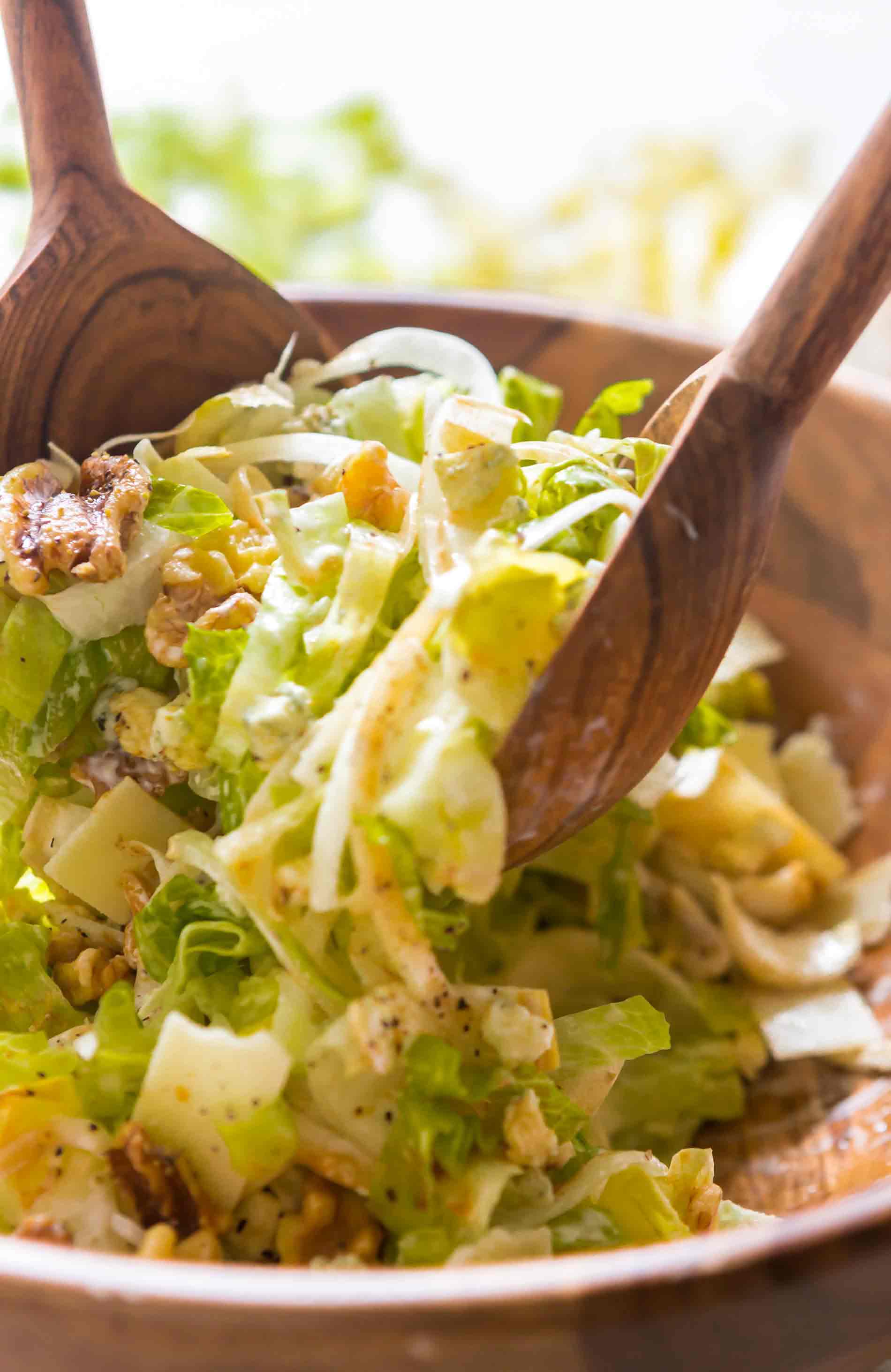 Chopped Endive and Romaine Salad - Refreshing Endive Salad Recipe
