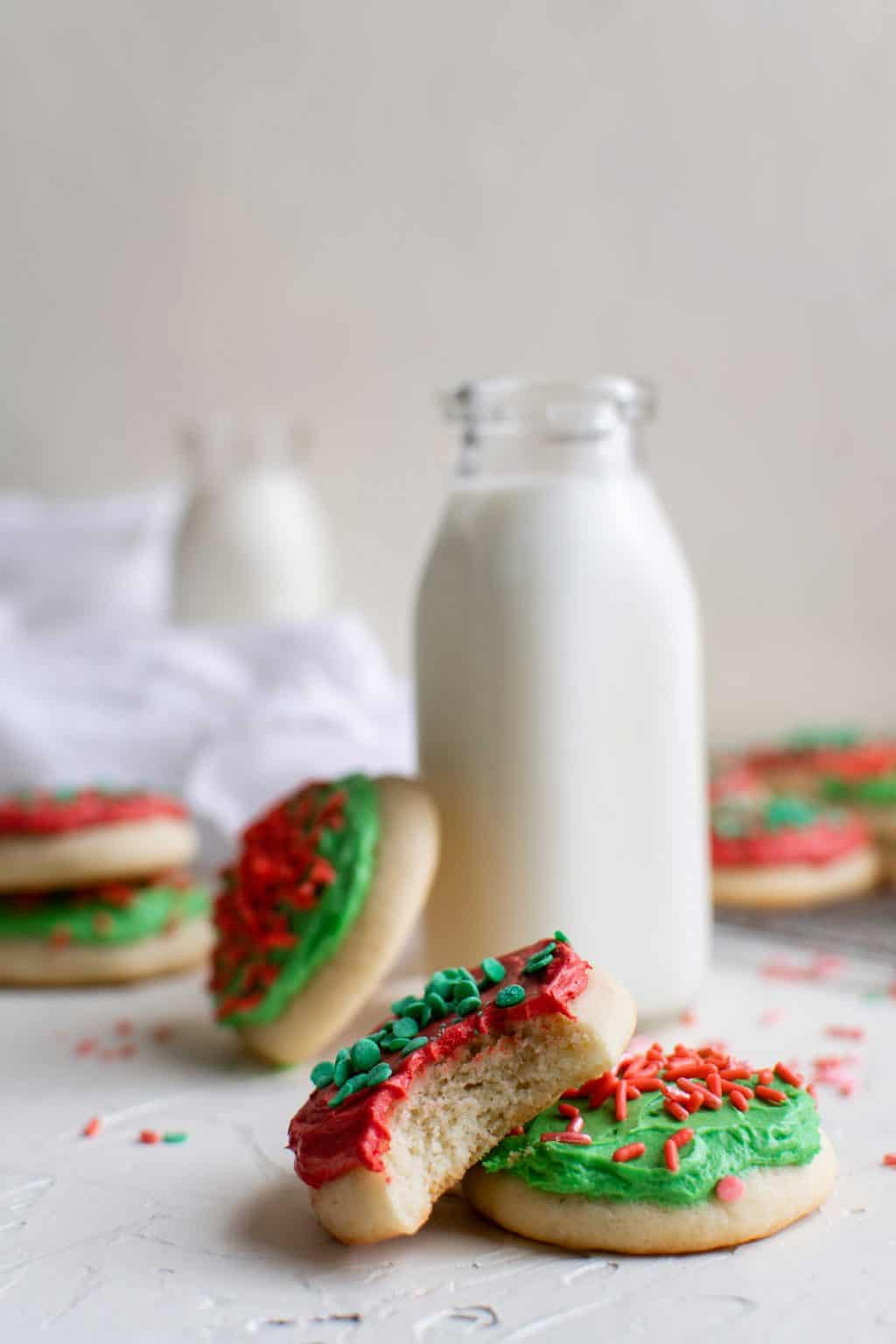 Frosted Holiday Sugar Cookies - Lofthouse Style Sugar Cookies