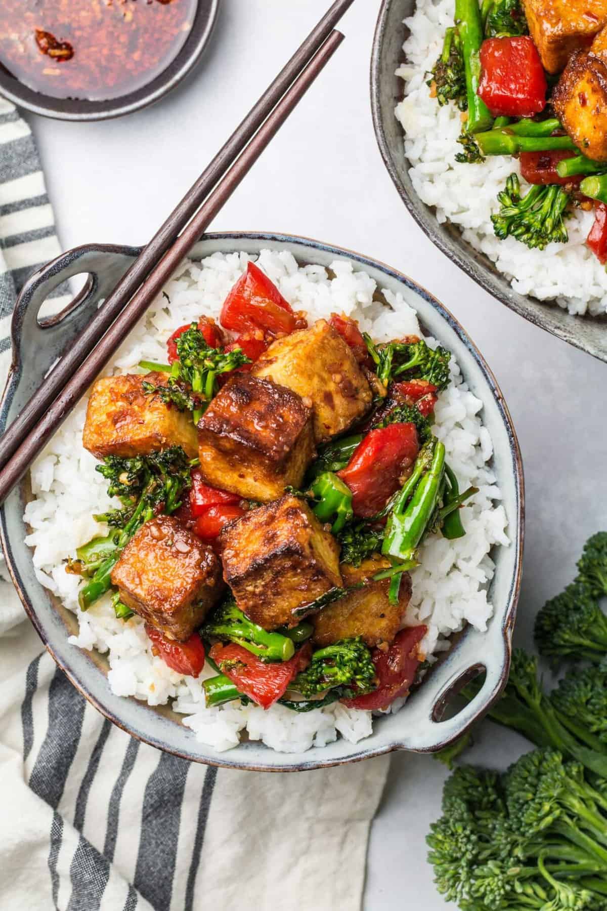 Spicy Chili Tofu Stir Fry Recipe | Table for Two