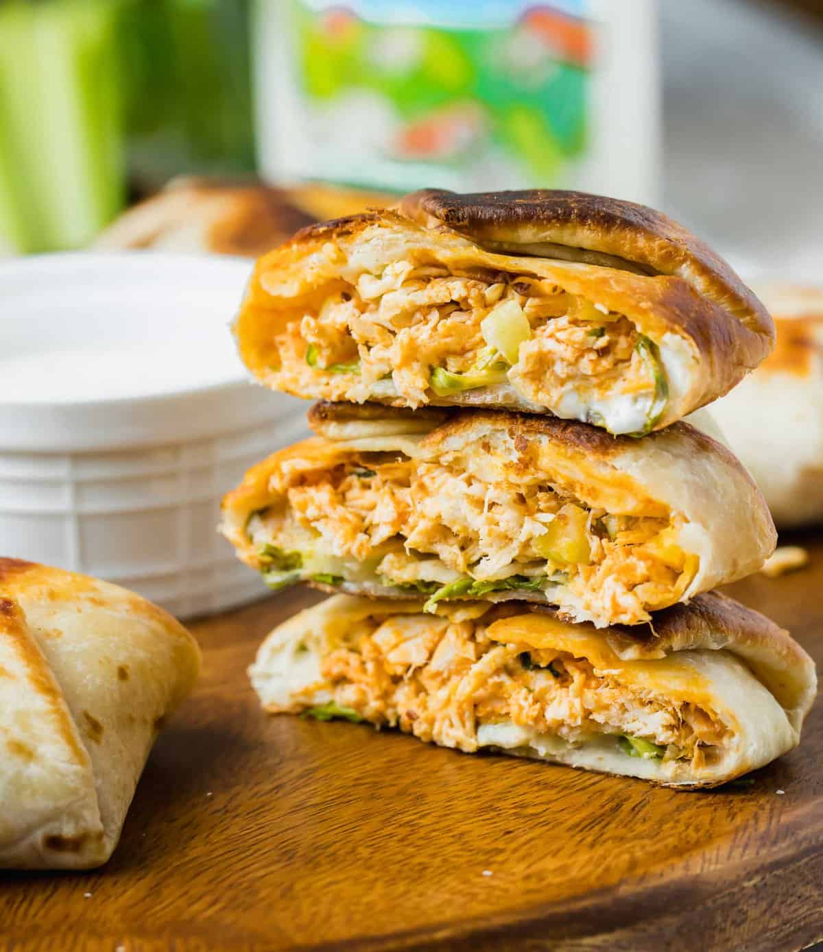 Buffalo Chicken Crunchwrap | Table for Two® by Julie Chiou