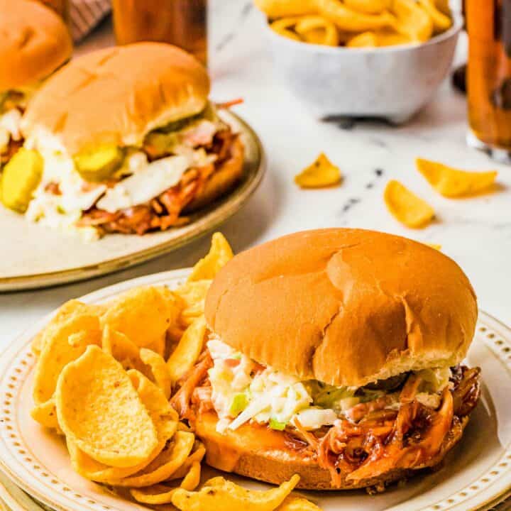 Pulled BBQ Chicken Sandwich | Table for Two® by Julie Chiou