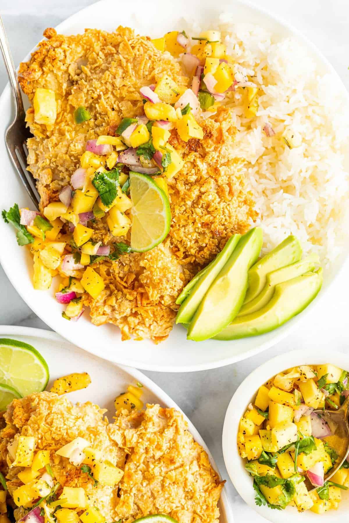 Tortilla Crusted Tilapia - Easy Tilapia Recipe for Weeknight Dinner