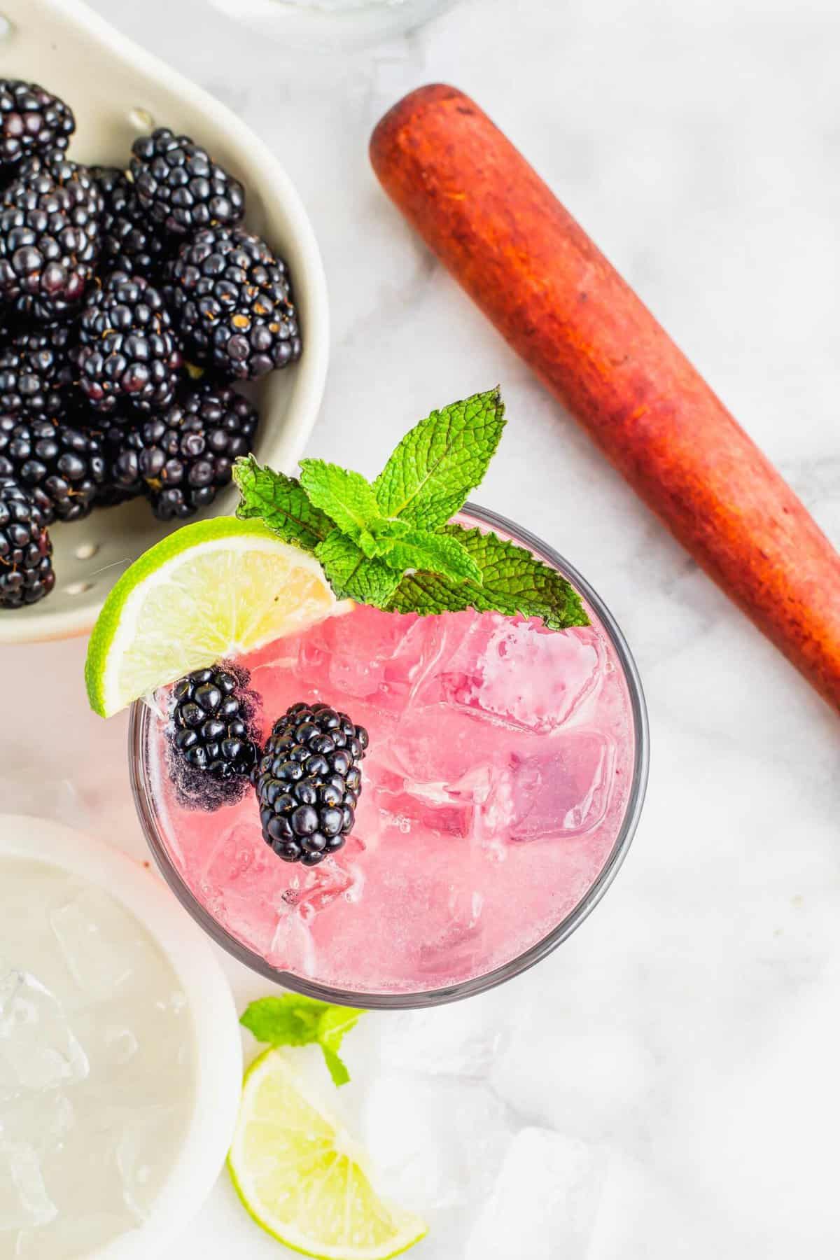 Blackberry Mint Mojito | Table for Two® by Julie Chiou