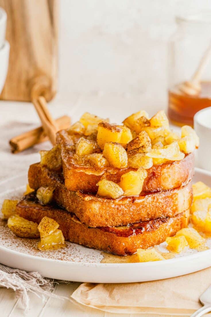 Caramelized Apple French Toast | Table for Two® by Julie Chiou