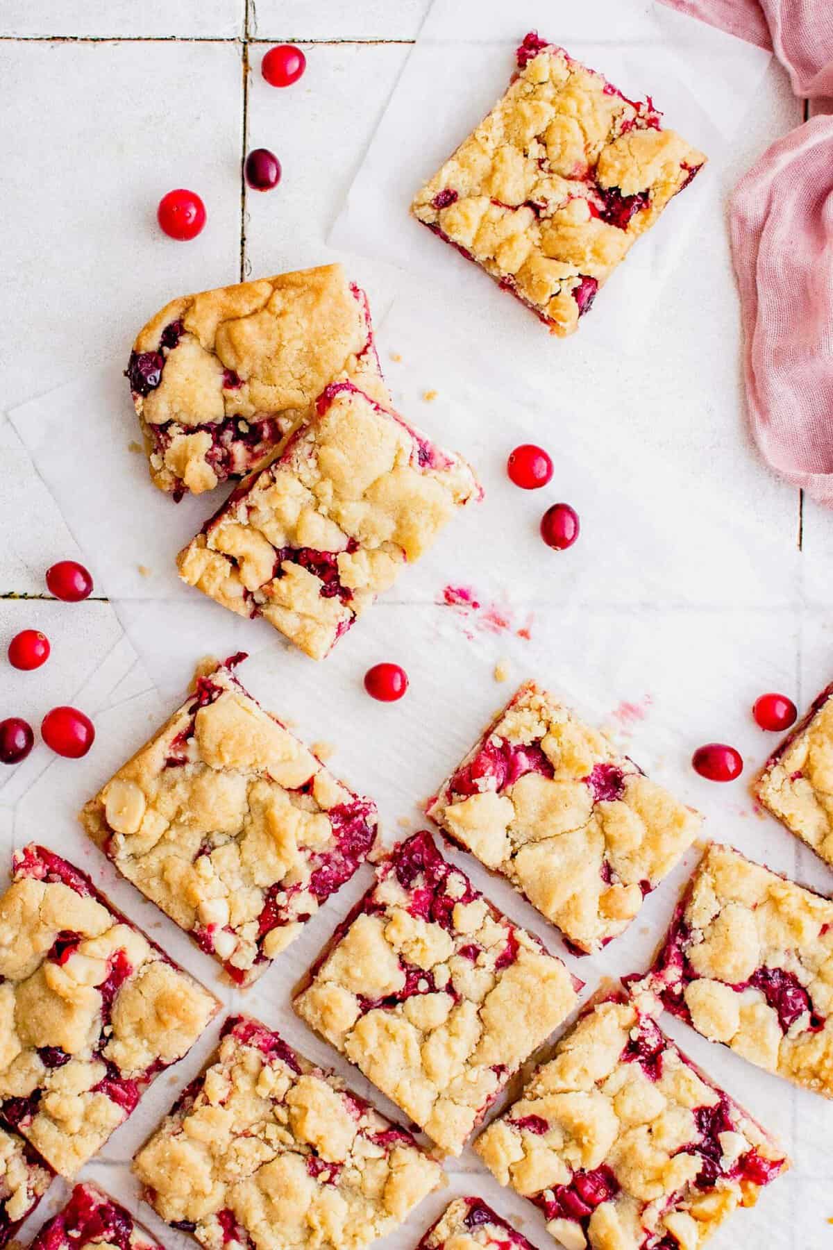 Cranberry Shortbread Bars | Table for Two® by Julie Chiou