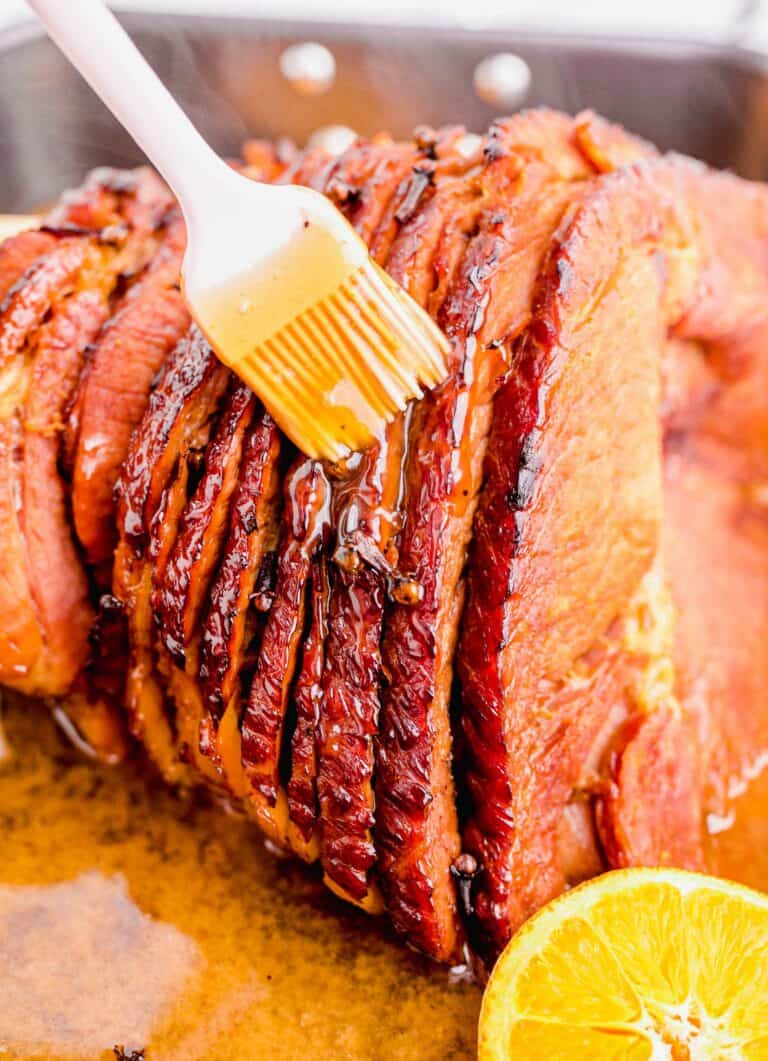 Maple Brown Sugar Baked Glazed Ham | Table for Two
