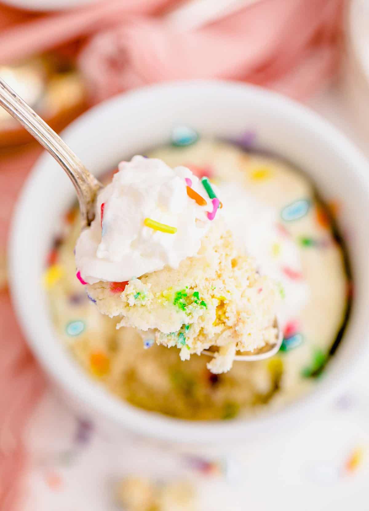 The Easiest Funfetti Mug Cake | Table for Two