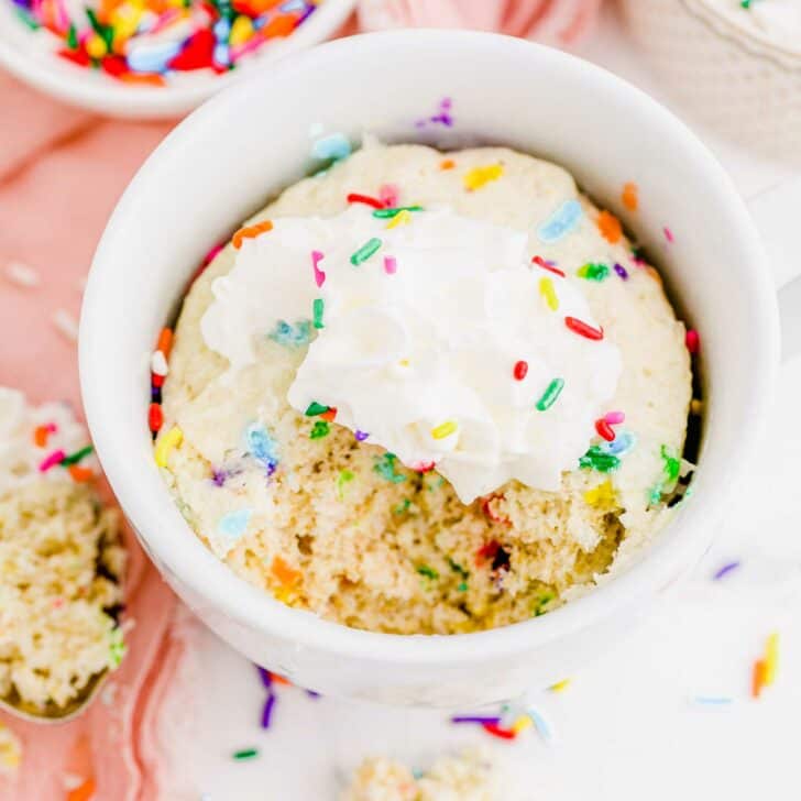 The Easiest Funfetti Mug Cake | Table for Two