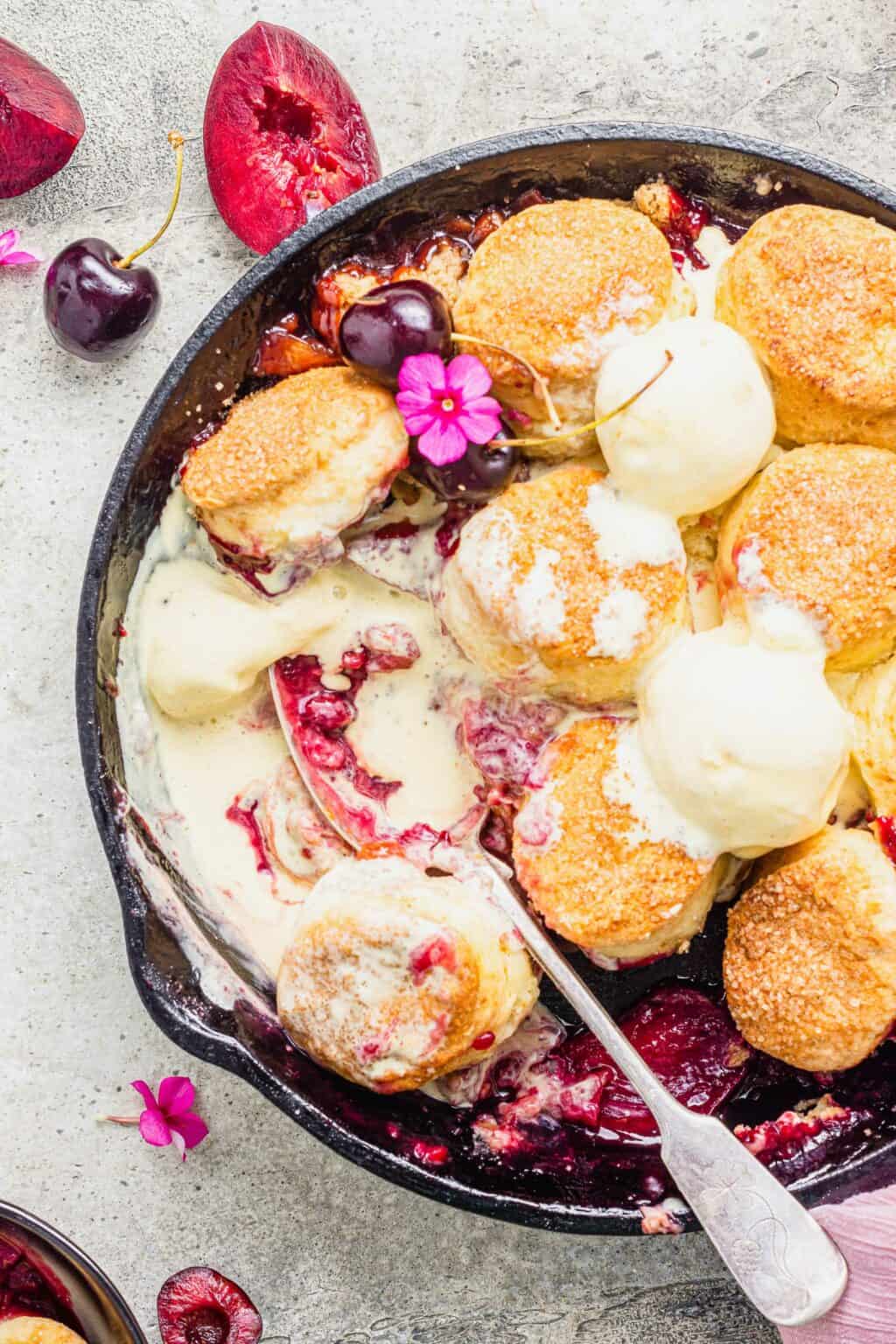 Double-Crust Stone Fruit Cobbler | Table for Two