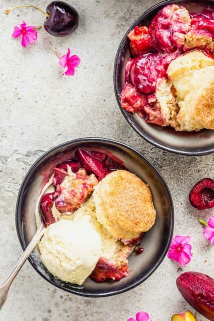 Double-Crust Stone Fruit Cobbler | Table for Two