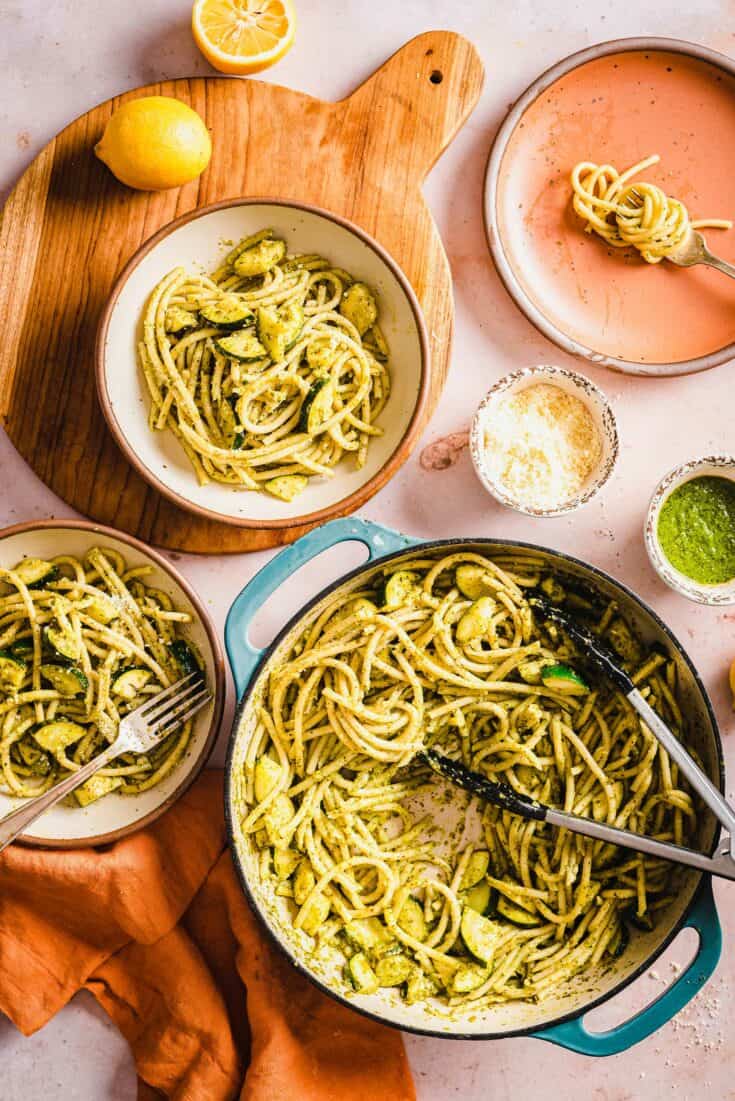 Creamy Zucchini Lemon Pasta | Table for Two® by Julie Chiou