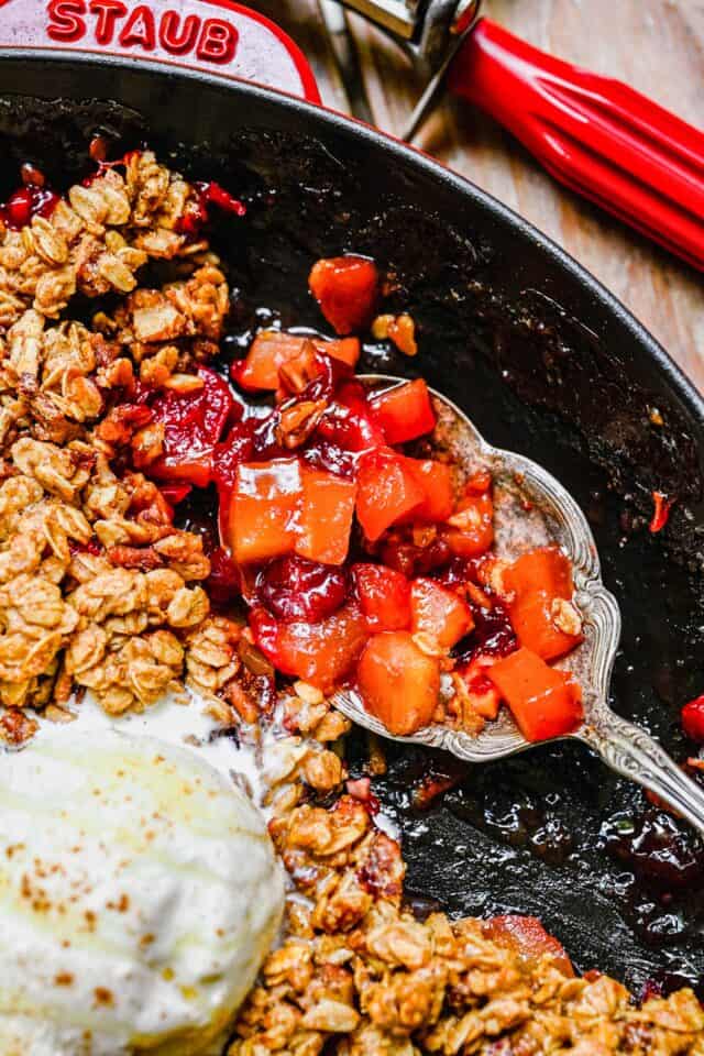 Apple Cranberry Crisp Recipe | Table for Two