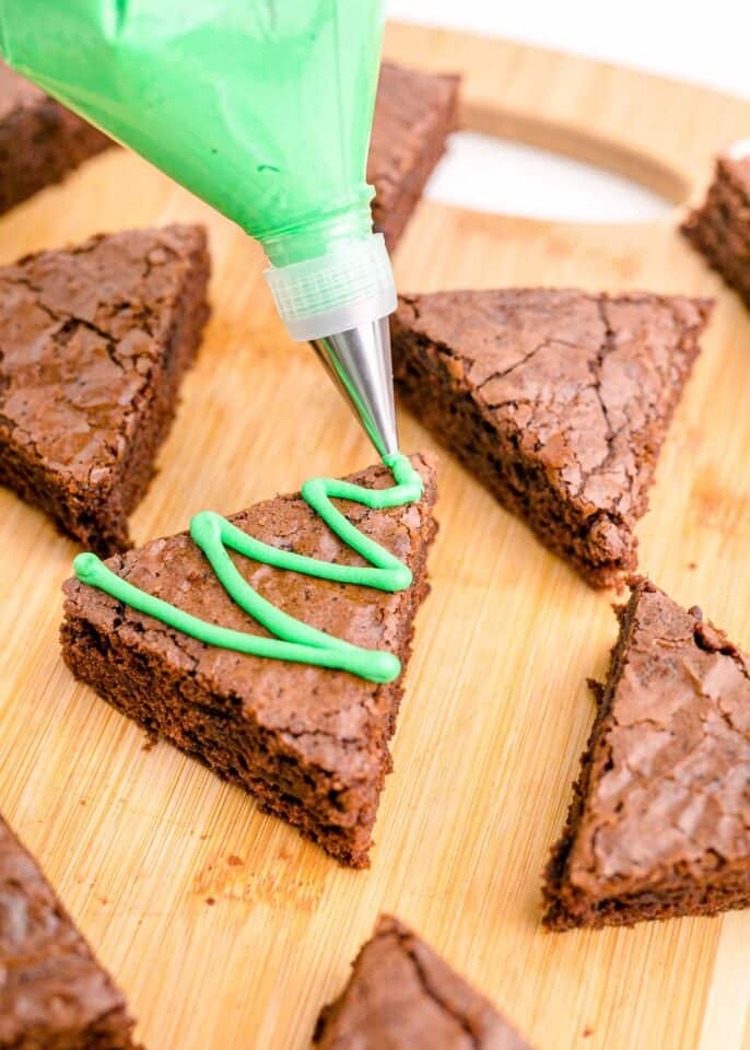 Christmas Tree Brownies | Table for Two