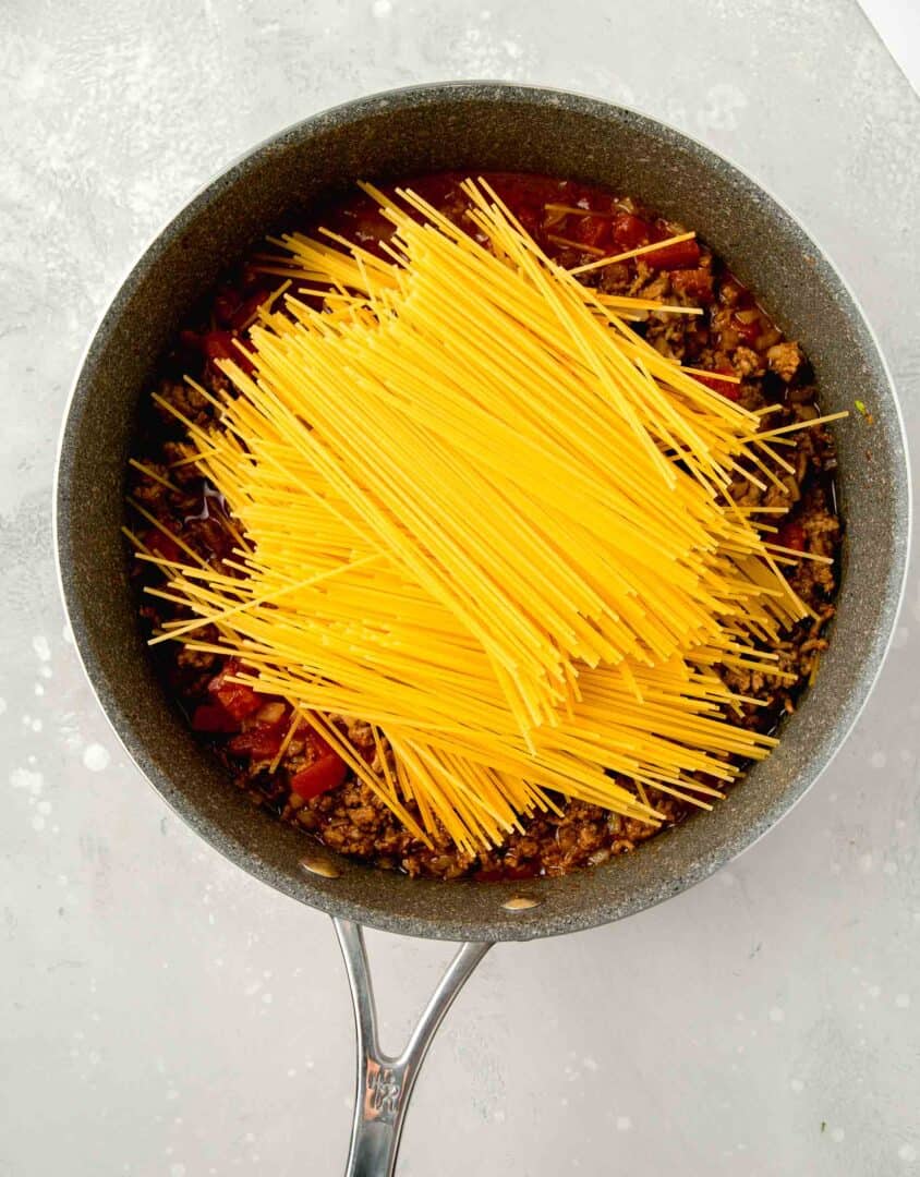 One Pot Taco Spaghetti | Table for Two® by Julie Chiou