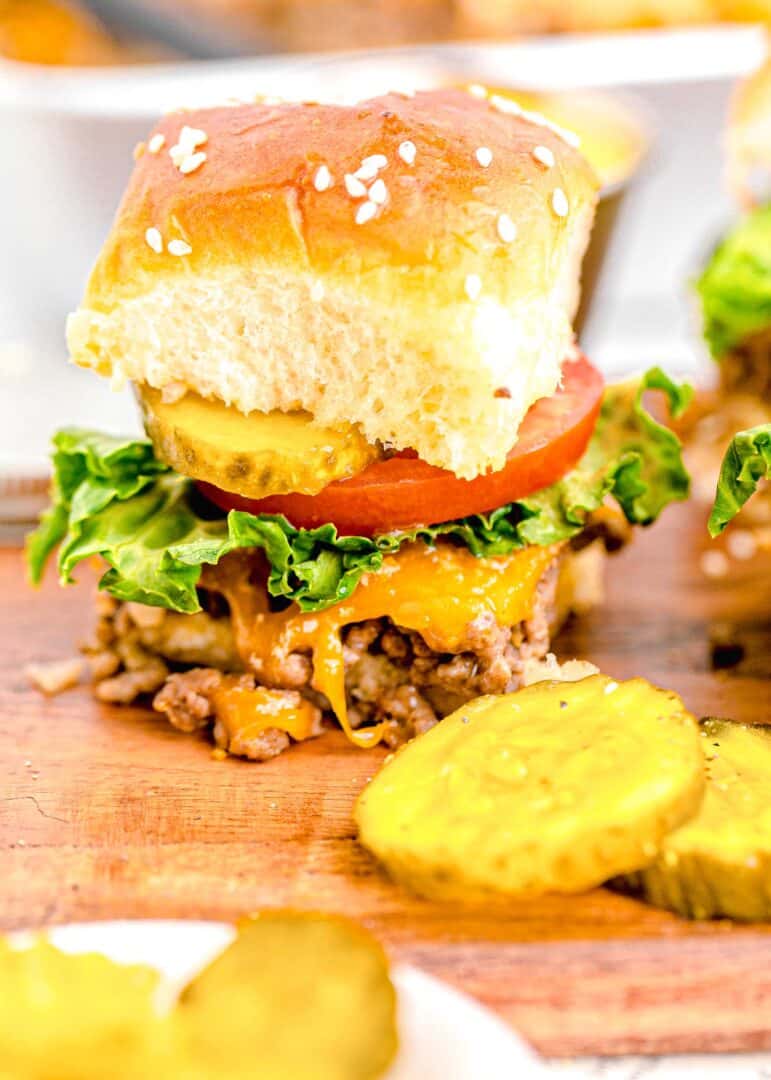 Cheeseburger Sliders | Table for Two® by Julie Chiou