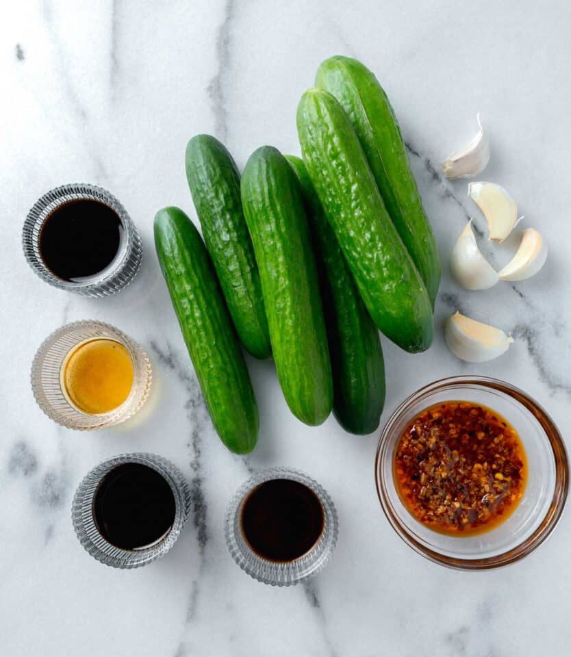 Smashed Asian Cucumber Salad | Table for Two® by Julie Chiou