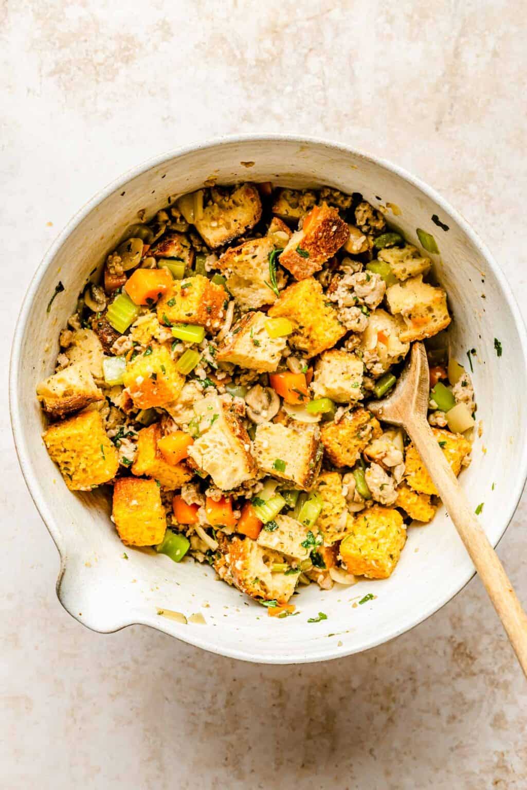 Cornbread Stuffing | Table for Two® by Julie Chiou