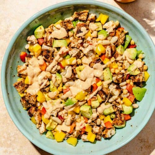 Chipotle Chicken Dense Bean Salad | Table for Two® by Julie Chiou