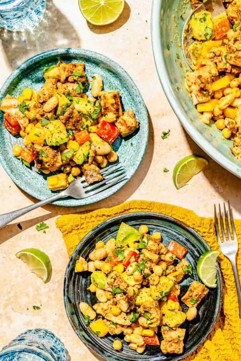 Chipotle Chicken Dense Bean Salad | Table for Two® by Julie Chiou