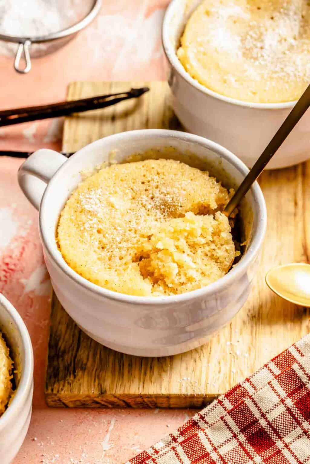 Very Vanilla Mug Cake | Table for Two® by Julie Chiou