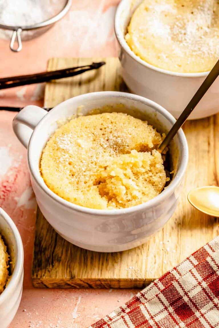 Very Vanilla Mug Cake | Table for Two® by Julie Chiou